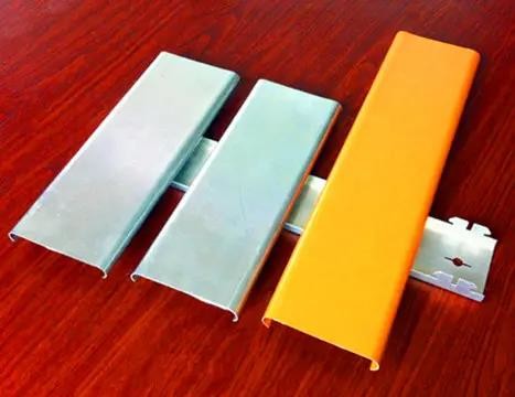 Quality Linear U Strip Ceiling Aluminium Strip 85mm Width Silver Color Strip Panel for sale