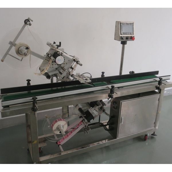 Quality 10mm-147mm 800W Flat Fully Automatic Box Labeling Machine Applicator Machine for sale