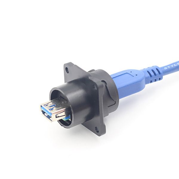 Quality Car Waterproof Connector IP67 30V 1.5A USB 3.0 Nylon for sale
