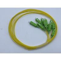 Quality High Effective SC APC Fiber Optic Pigtail 0.9mm For Patch Panel Network for sale