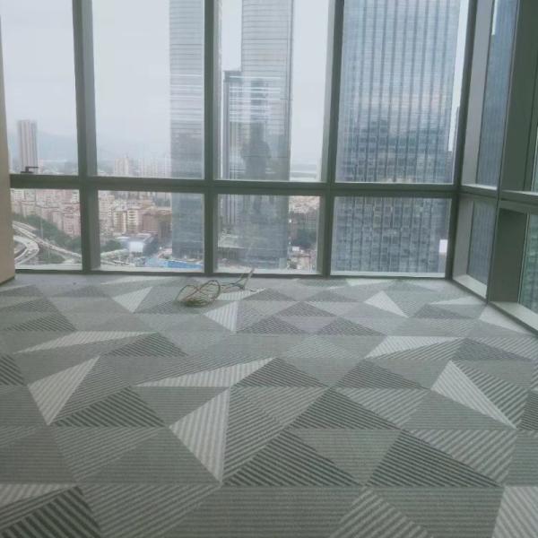 Quality 5-Star Hotel Square Nylon Printed Carpet Tiles Made by Nylon with PE Modular for sale