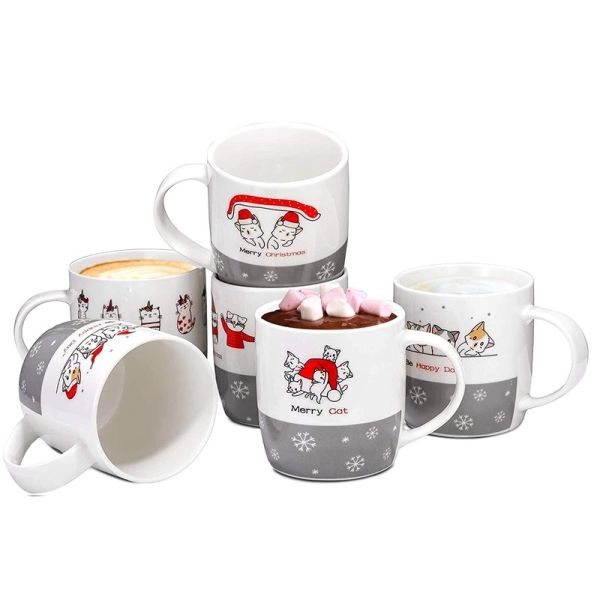 Quality 14 OZ Christmas Coffee Mug with Funny Santa Design Custom Cups Hot Chocolate for sale