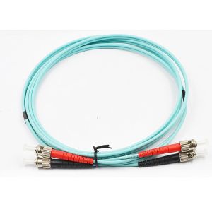 Quality Multimode OM3 Patch Cord , St To St Fiber Patch Cable PVC / LSZH Jacket for sale