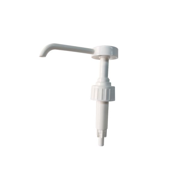 Quality Long Nozzle Plastic Syrup Pump Large Dose Gallon Dispenser Pump White for sale