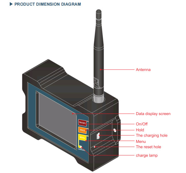 Quality DAM825 Industry Wireless Inclinometer Monitor With Rechargeable Battery Power for sale