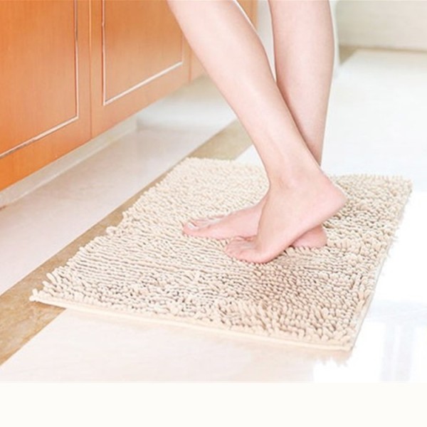 Quality Square Microfiber Anti Slip Foot Mat For Bathroom for sale