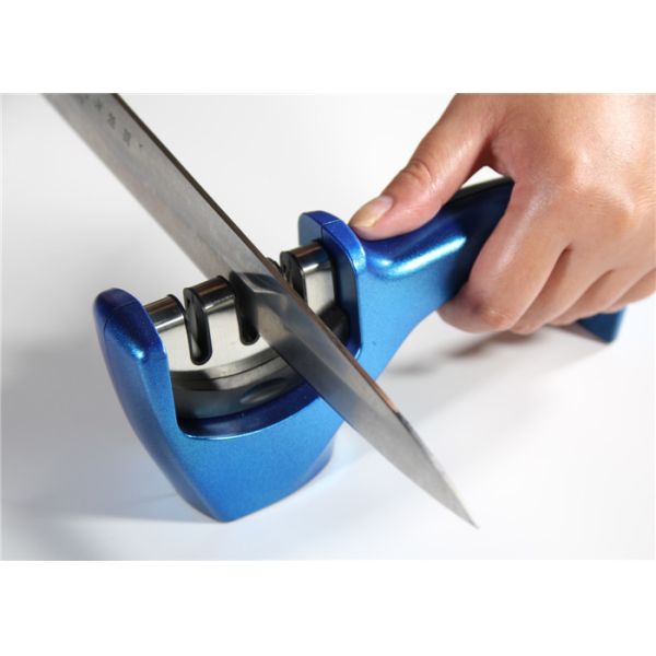 Quality Professional Kitchen Knife Sharpener , ABS Diamond Wheel Knife Sharpener for sale