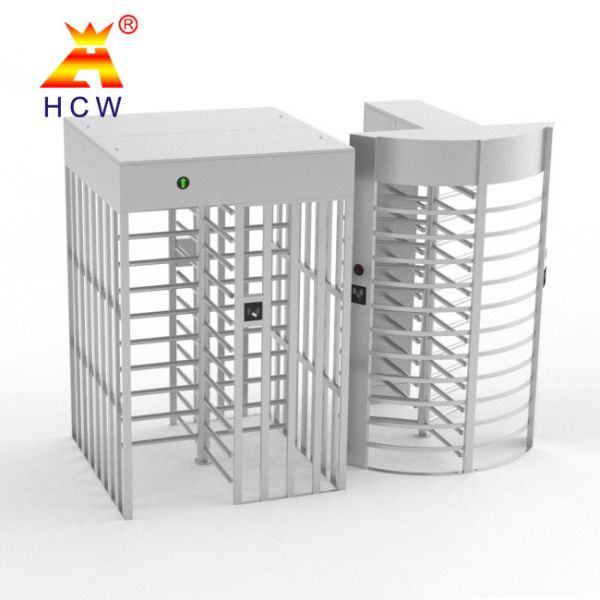 Quality Revolving Single Door Full Height Turnstile 100W Electronic Barrier Gate For School for sale