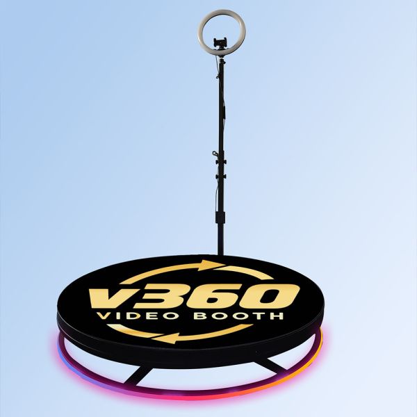 Quality Automatic 360 Selfie Photo Booth Custom Logo Stand For Wedding for sale