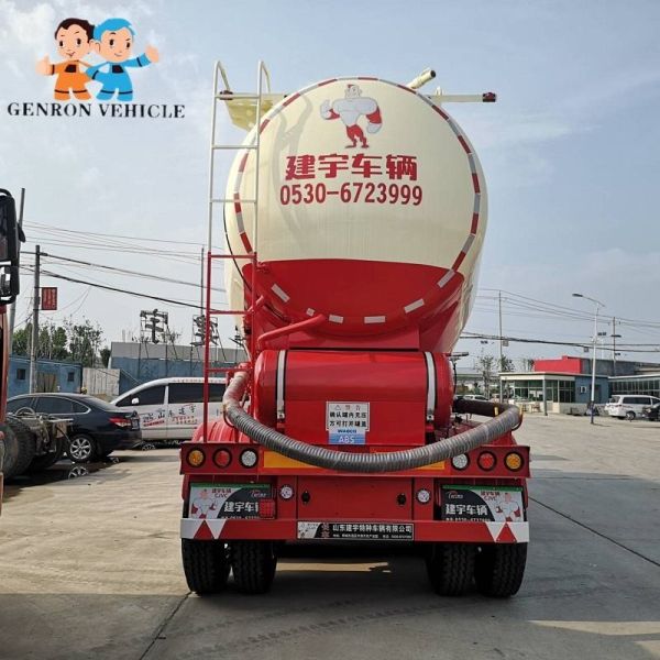 Quality Diesel Engine 50 Ton V Shape 3 Axles Cement Bulk Trailer for sale