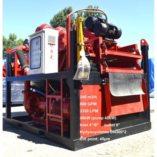 Quality OLI Vibrating Motor Sludge Mud Separator 200 m3 for Industrial Effluent for sale