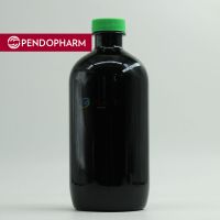 Quality PET Collar Material 28mm 410 Neck Size Empty Black Round Plastic Bottles 500ml for sale