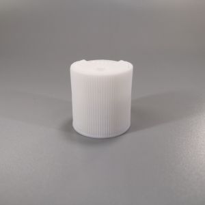 Quality Ribbed Closure 20mm White Disc Top Cap For Liquid Soap Bottle for sale