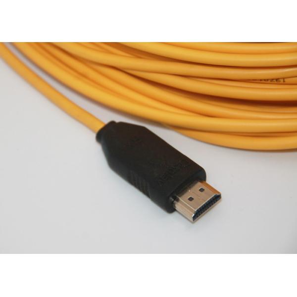 Quality 150m Pure 4K 8K HDMI Active Optical Cable LSZH Yellow Jacket 250mW Consumption for sale