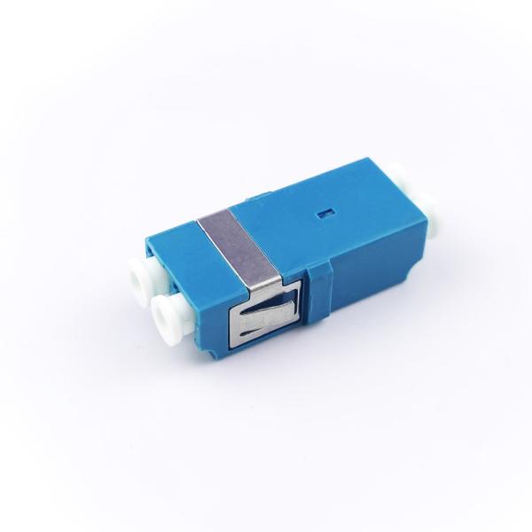Quality FTTH Duplex LC UPC Optic Fiber Adapter 2 Port Coupler PBT Earless Design for for sale