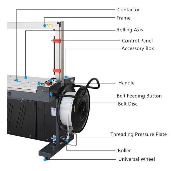 Quality Streamline Your Food Packaging Process Automatic Carton Case Sealing Strapping for sale