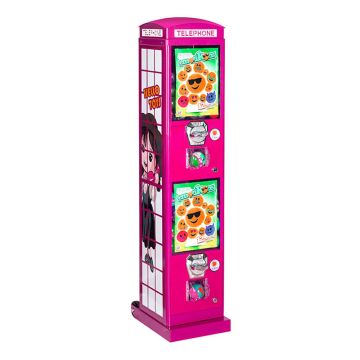 Quality Amusement Game Vending Machine Kiosk Telephone Booth Shape for sale