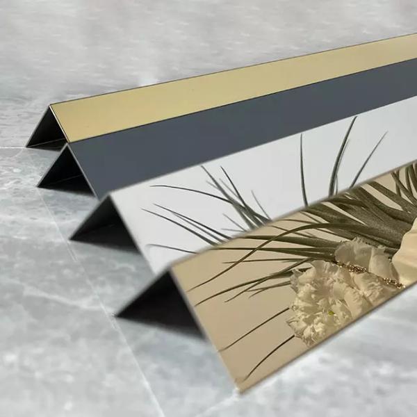 Quality Stainless Steel Strip L Profile Sustainable L Tile Trim for sale