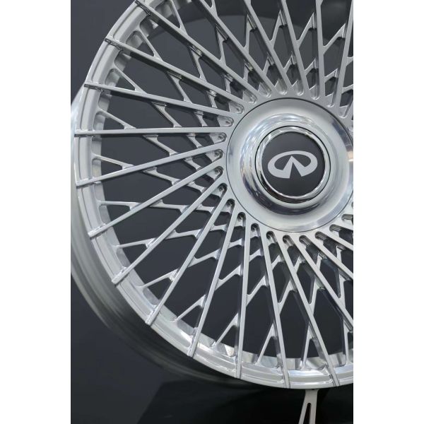 Quality Muiti Spokes 6061-T6 Polished Silver Forged Wheels for sale