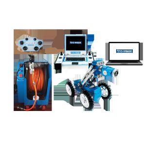 Quality Laptop And Joystick Control CCTV Pipe Inspection Equipment Sewer Robot Camera for sale