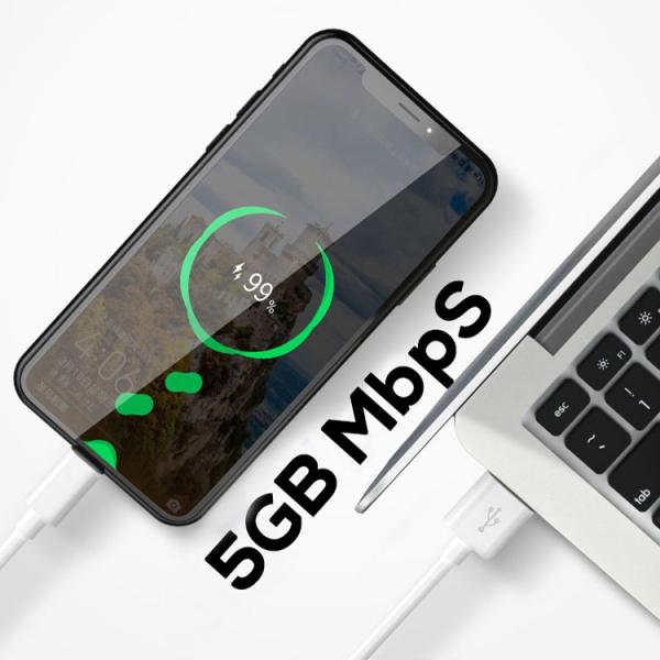 Quality Round OEM 1M USB 3.0 To USB C Cable Charging Cable For Android for sale