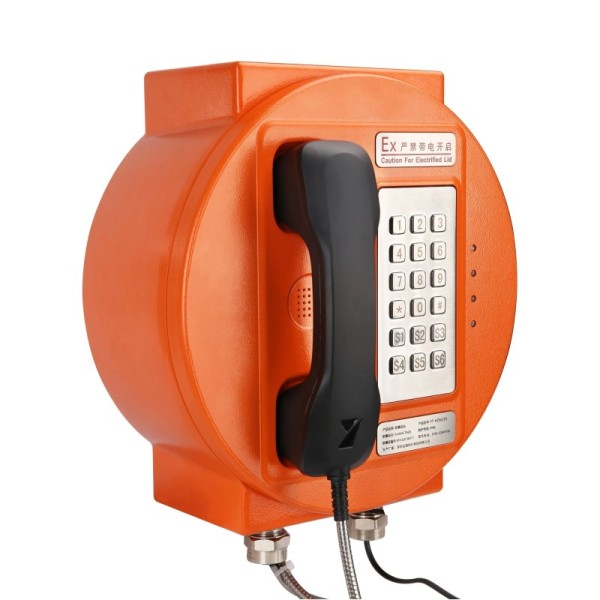 Quality Aluminium Alloy Enclosure Explosion Proof Telephone with Strong Noise Canceling and IP66 Protection for Hazardous Areas for sale