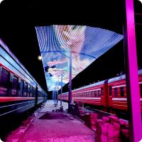 Quality Commercial Buildings Transparent LED Mesh Screen Ip67 Foldable Display for sale