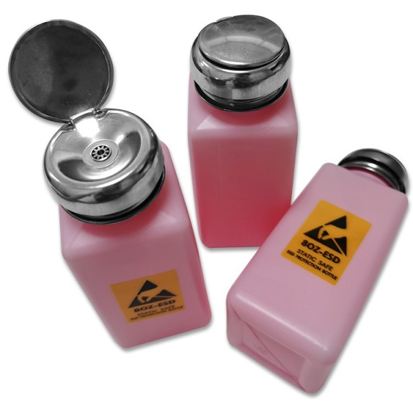 Quality Cleanroom HDPE Plastic ESD Alcohol Bottle 240ML for sale