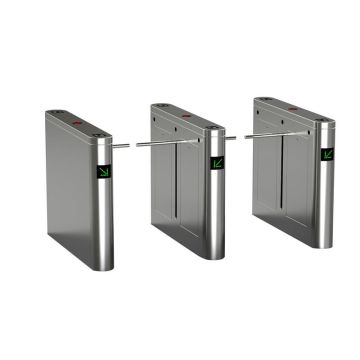 Quality SS304 Drop Arm Turnstile Infrared Sensor Public Door Access Control System for sale