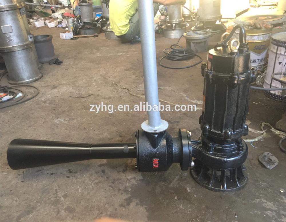 2 HP Super pond QXB series centrifugal submersible jet aerator for aquaculture, with high effiency