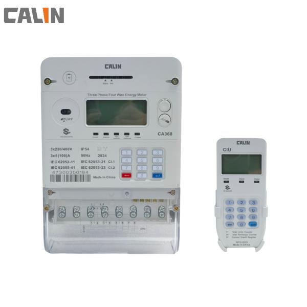 Quality 3 Phase Commercial Wireless Electricity Meter , Class 1S STS Prepaid Meters for sale