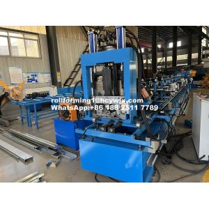 Quality Galvanized Steel Chain Drive Purlin Roll Forming Machine Customizable 11 7.5KW Power for sale