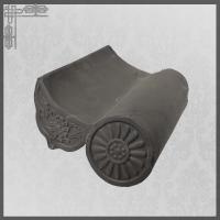 Quality Graphic Design Clay Japanese Roofing Tile Handmade Sculpture for sale