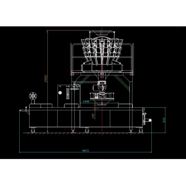 Quality Multihead Weigher Packing Machine for Hash Brown Frozen Food Packing Line ROMA for sale