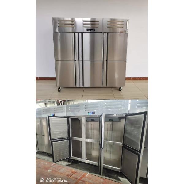Quality Six Door Industrial Kitchen Freezer Energy Saving CNC Temperature Control for sale