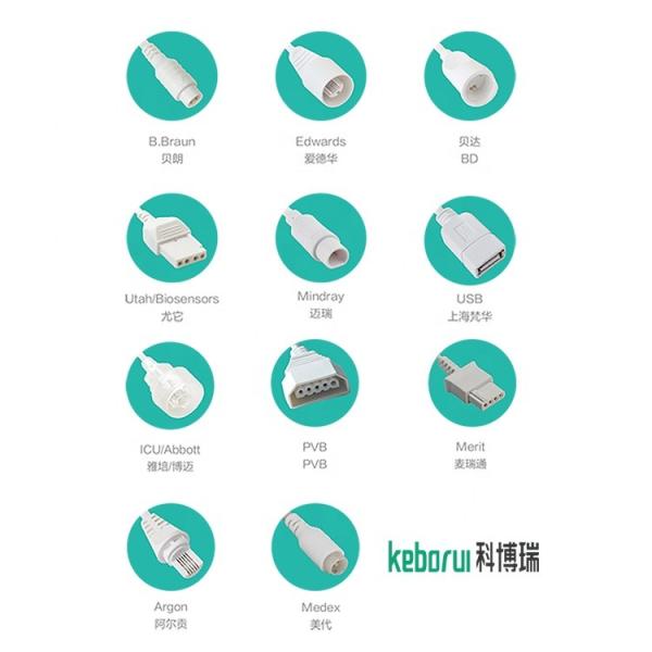 Quality 3.2M Disposable IBP Pressure Transducer Cable For Utah Transducer for sale