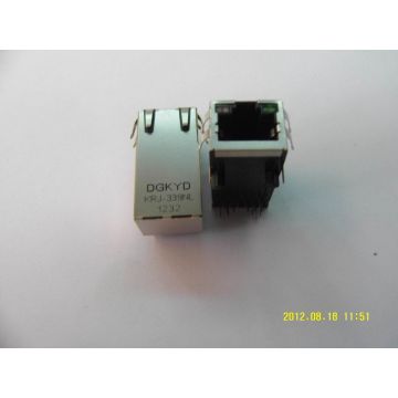 Quality 12 Pin Shielded 1000 BASE - TX Industrial Integrated Magnetics RJ45 Connector, for sale