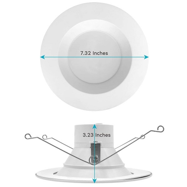Quality IC Rated Surface Mount Flat Panel LED Lights 6 Inch Ceiling For Bathroom for sale