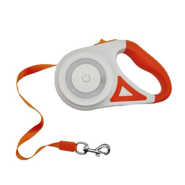 Quality Custom Logo Automatic Pet Dog Leash Lead with Bright LED Lights and Durable for sale