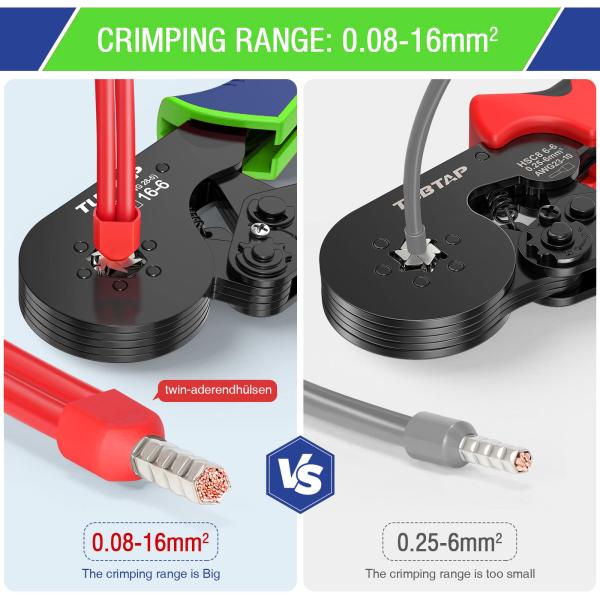 Quality Hexagonal Electrical Wire Crimper Set 1150 Pieces Terminals For 0.05-16mm2 for sale