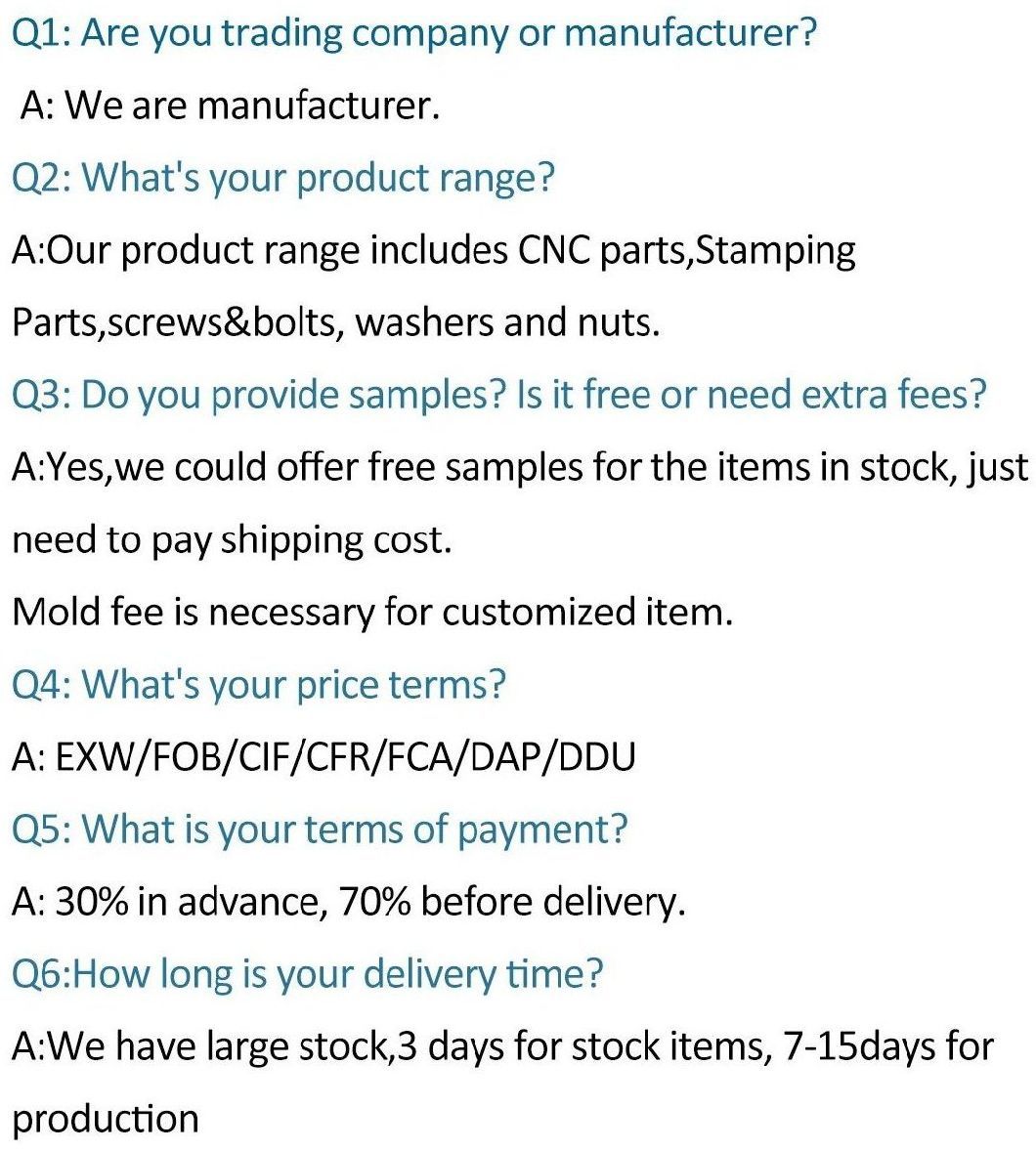 Special Applications Security Fasteners Customized Electric Appliance Screws Spare Part