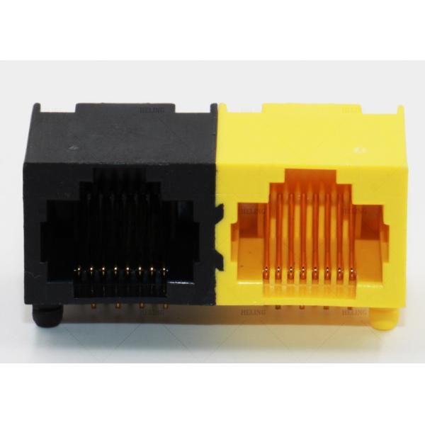 Quality Side Entry 1x2 Ports RJ45 Jack Modular Connector MJ5688P-FB12-HPRDNRY for sale