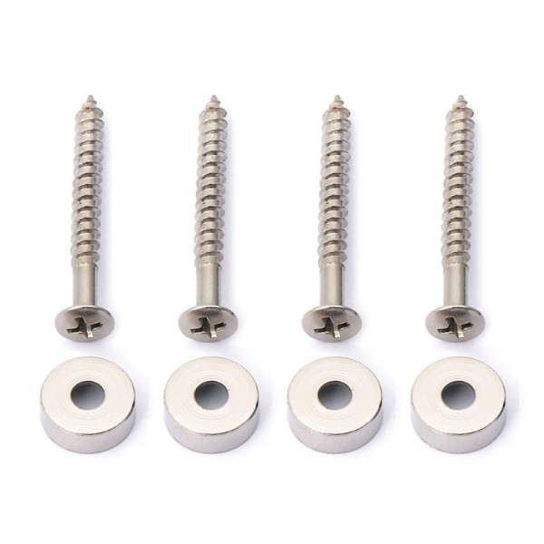 Quality 14 MM Bass Neck Screws Set Of 4 Pieces For Durable Bass Guitar Upgrades for sale