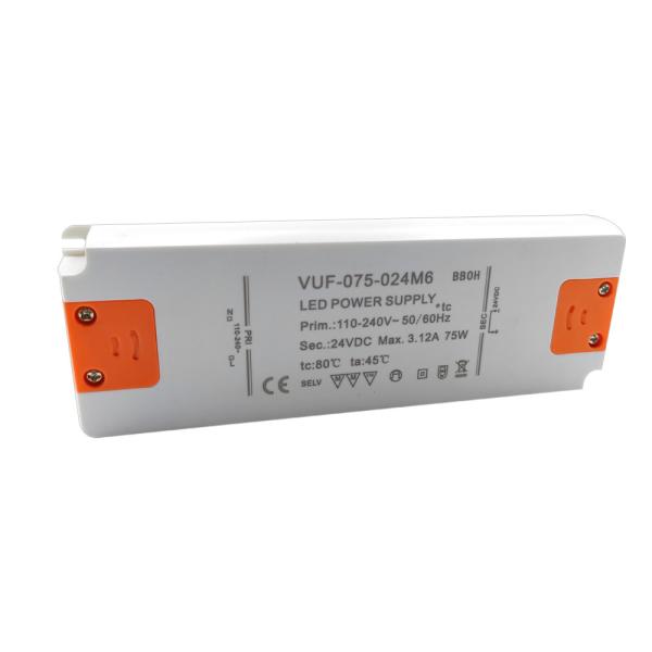 Quality Flexible Wiring 24v LED Driver 75w LED Strip Driver CE CB SAA Certification for sale