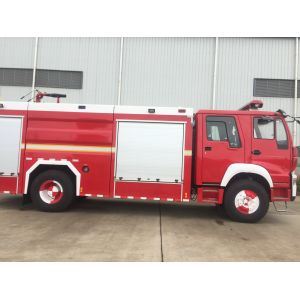 Quality Howo 4X2 Water Foam Fire Engine Truck With Double Cabin Multipurpose for sale