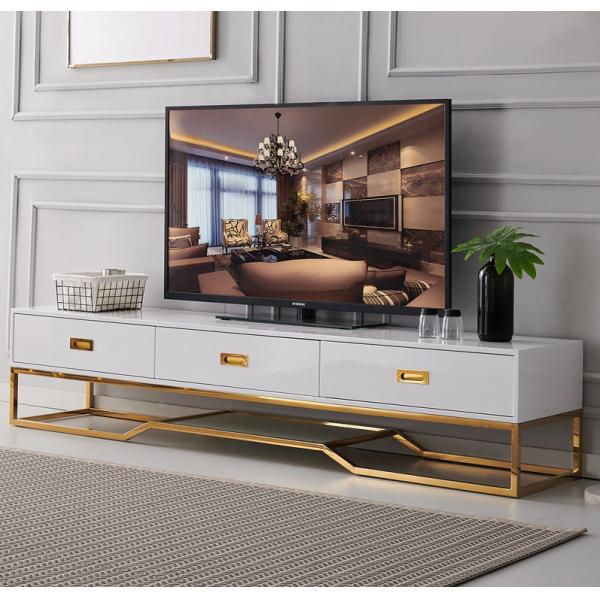 Quality MDF Nordic Custom TV Cabinet Quanu Luxury Coffee Table Sets for sale