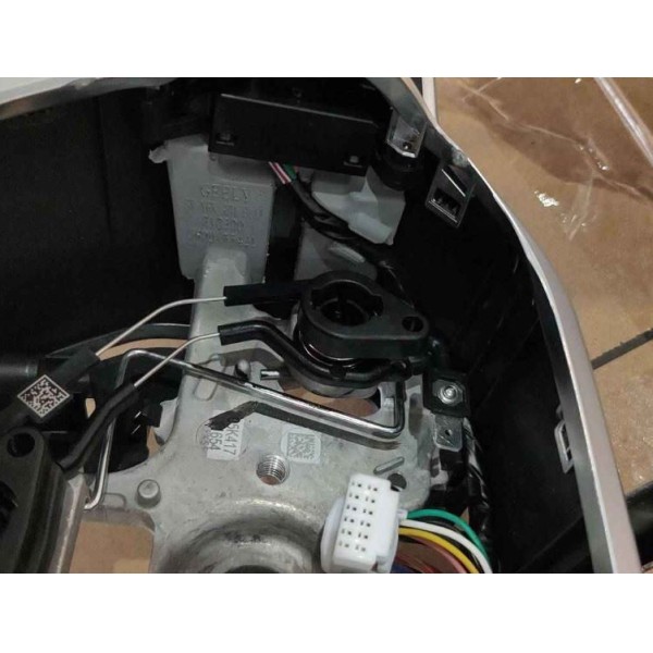 Quality OEM White Leather Wrapped Steering Wheel Replacement For Geely Geometry A for sale