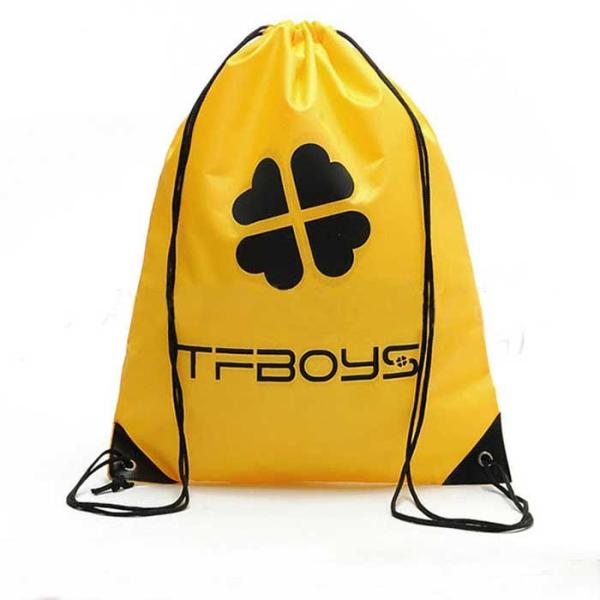 Quality Heat Transfer Eco Friendly Drawstring Bags 31*44cm For Supermarket for sale