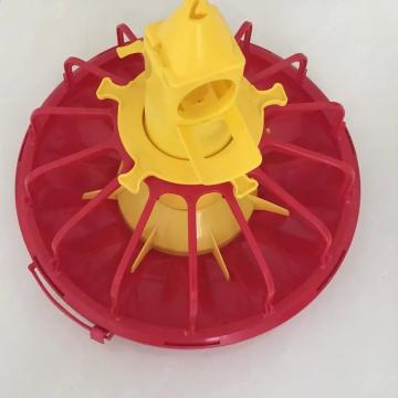 Quality 10kg Chicken Feeder Automatic Chicken Feeding System Yellow Red for sale