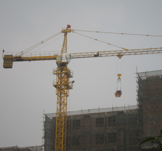 Quality 8 Ton Hammer Head Tower Crane Jib Length 75m for sale